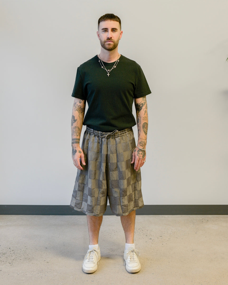 Needles H.D.P. Short R/N Bright Cloth Checker Grey – The Foxhole